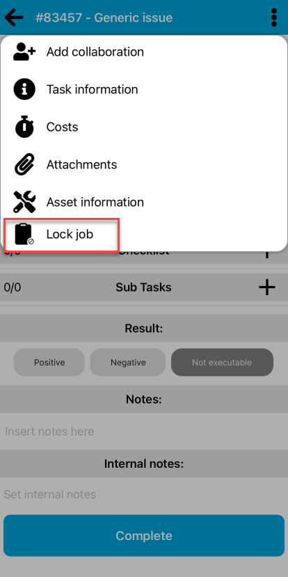 Tasks - Lock Task